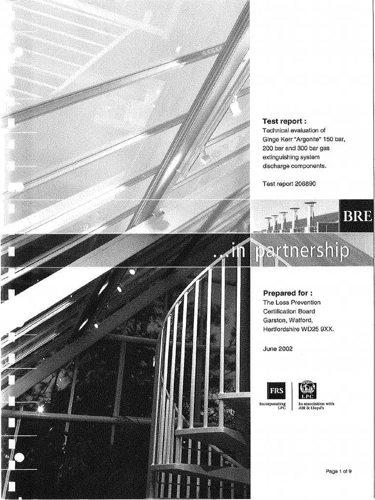 Ginge-Kerr - BRE Test Report, Dishcarge Components | PDF