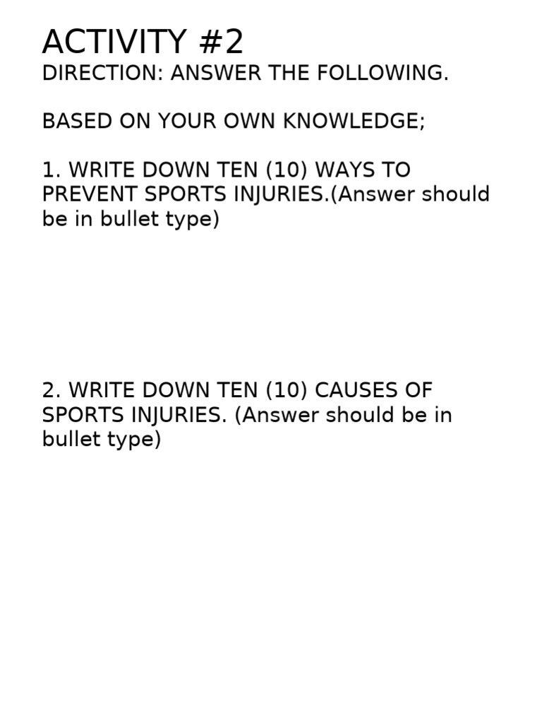 Grade 11 Activity 2 | PDF