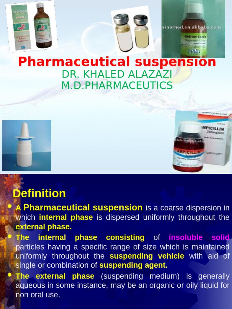 Pharmaceutical Suspensions Overview | PDF | Suspension (Chemistry ...