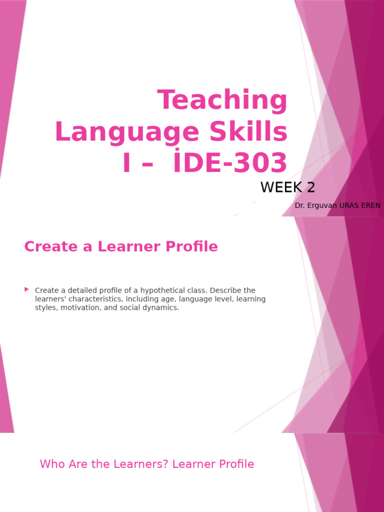 Skills WEEK 2 | PDF | Learning | Teachers