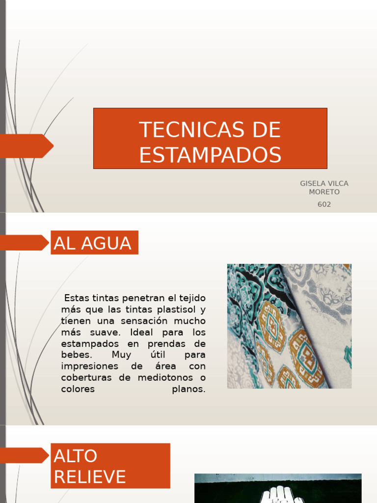 Tecnicas de Estampados LISTO | PDF