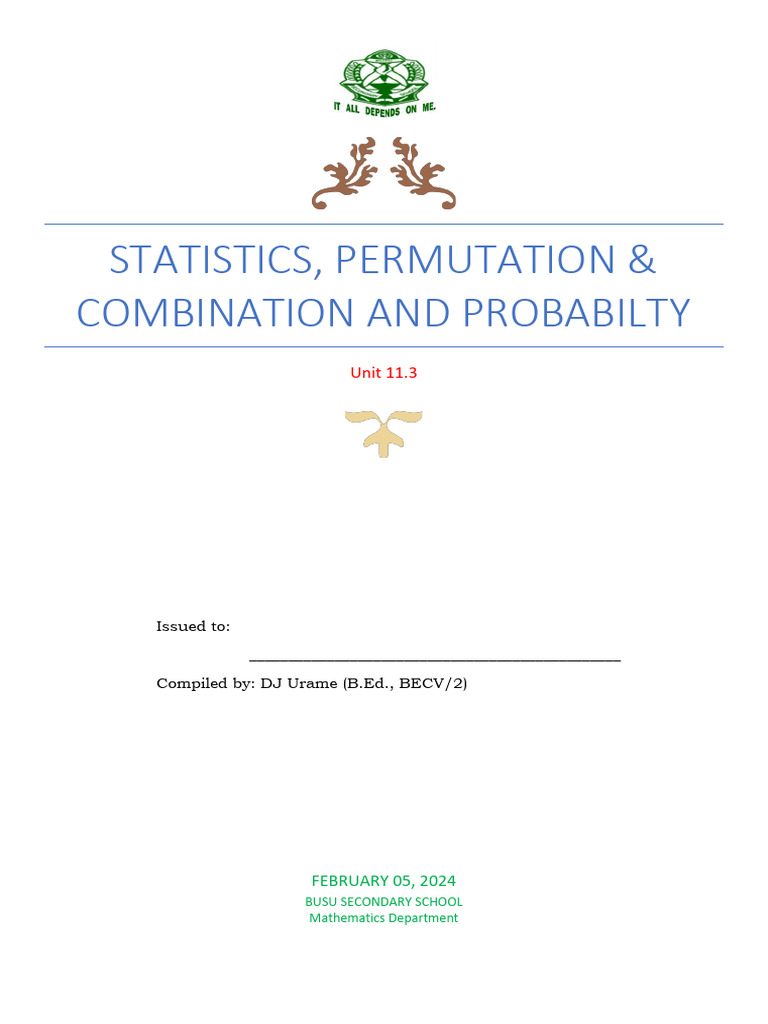 Unit 11.3 Lesson Notes | PDF