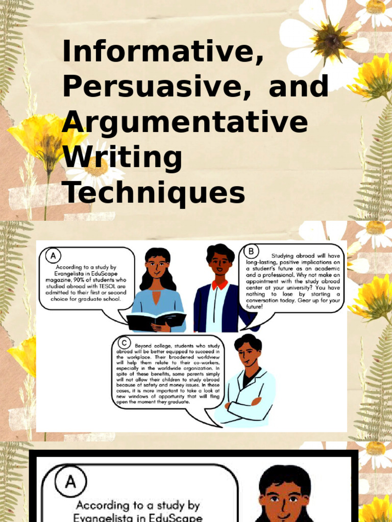 q3 Wk 3 Informative Persuasuve and Argumentative | PDF | Essays ...