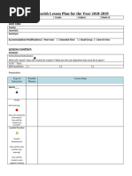 Grade R Lesson Plan Template | PDF | Educational Assessment | Reading ...