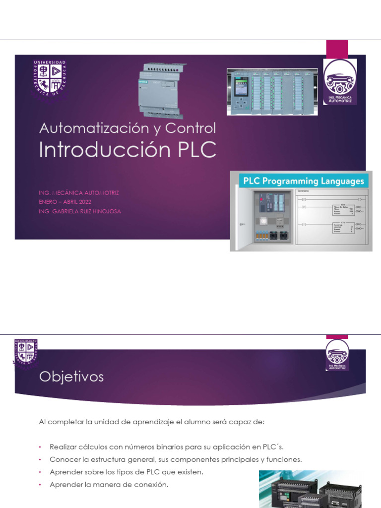 PLC Introduccion 08-03 | PDF | Controlador lógico programable | Informática