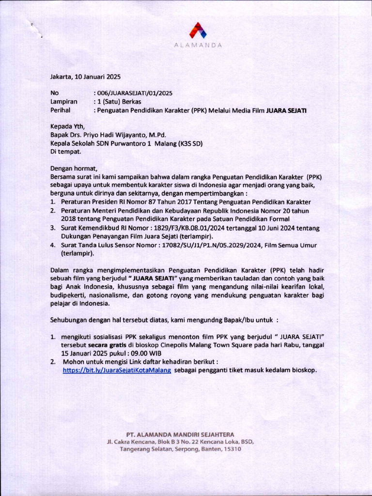 Surat Rekomendasi | PDF