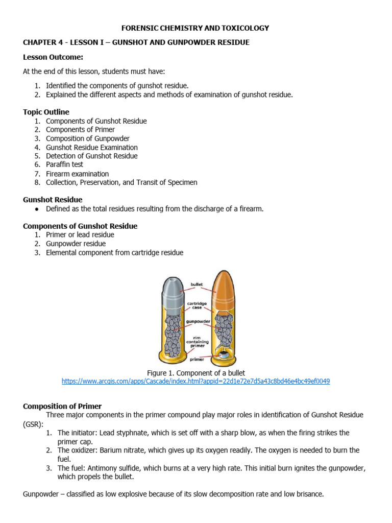 Gunshot Residue Analysis Techniques | PDF | Ballistics | Chemistry