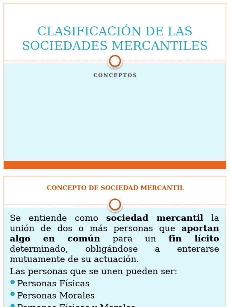 2 Clasificación de Las Sociedades Mercantiles | PDF | Sociedad de responsabilidad limitada ...