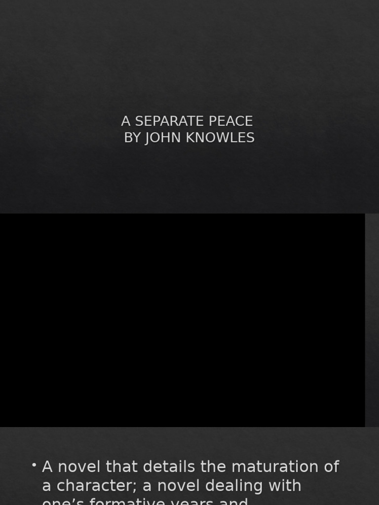 A Separate Peace | PDF
