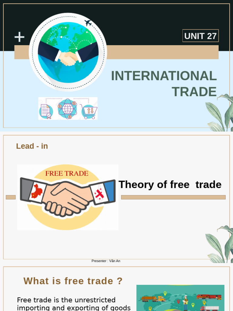 UNIT 27 International Trade | PDF | Cost Of Living | Exports