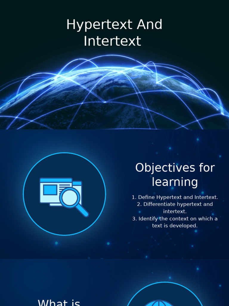 Dark Blue Internet Technology Presentation - 20250123 - 204136 - 0000 | PDF | Intertextuality ...