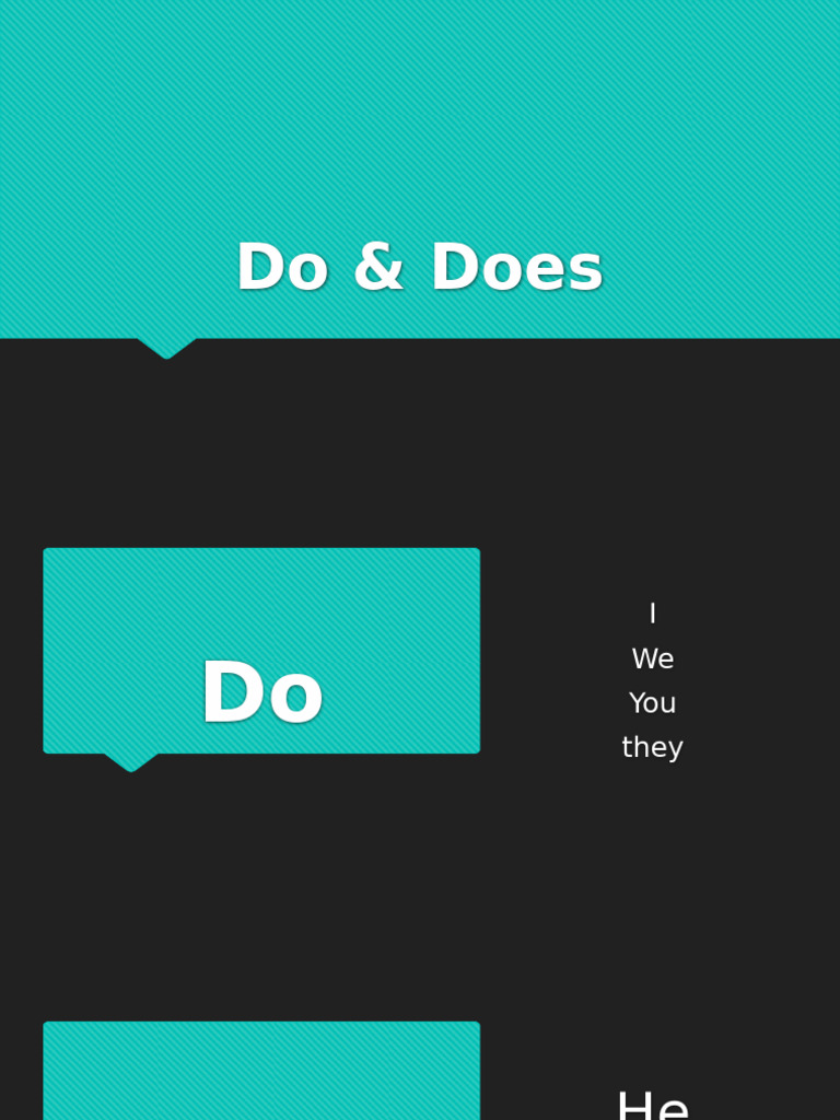 Do & Does | PDF