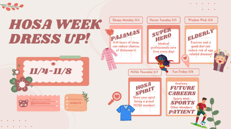 HOSA Spirit Week Schedule | PDF