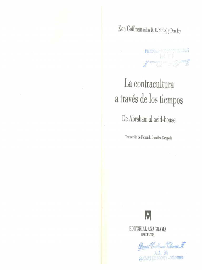 La Contracultura - Goffman | PDF
