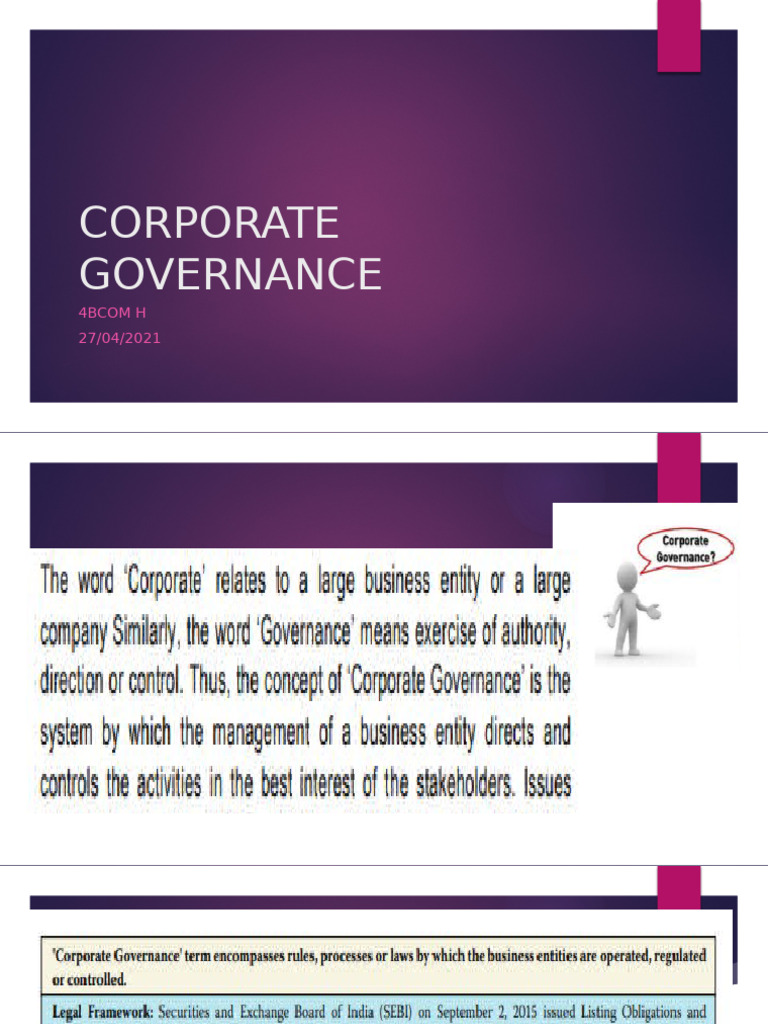 Corporate Governance Theories & Models | PDF | Corporate Governance ...