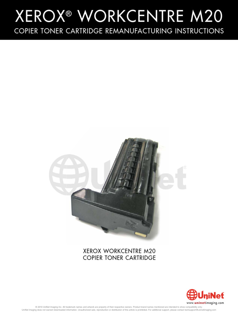 Xerox M20 Toner Cartridge Remanufacturing | PDF | Office Work