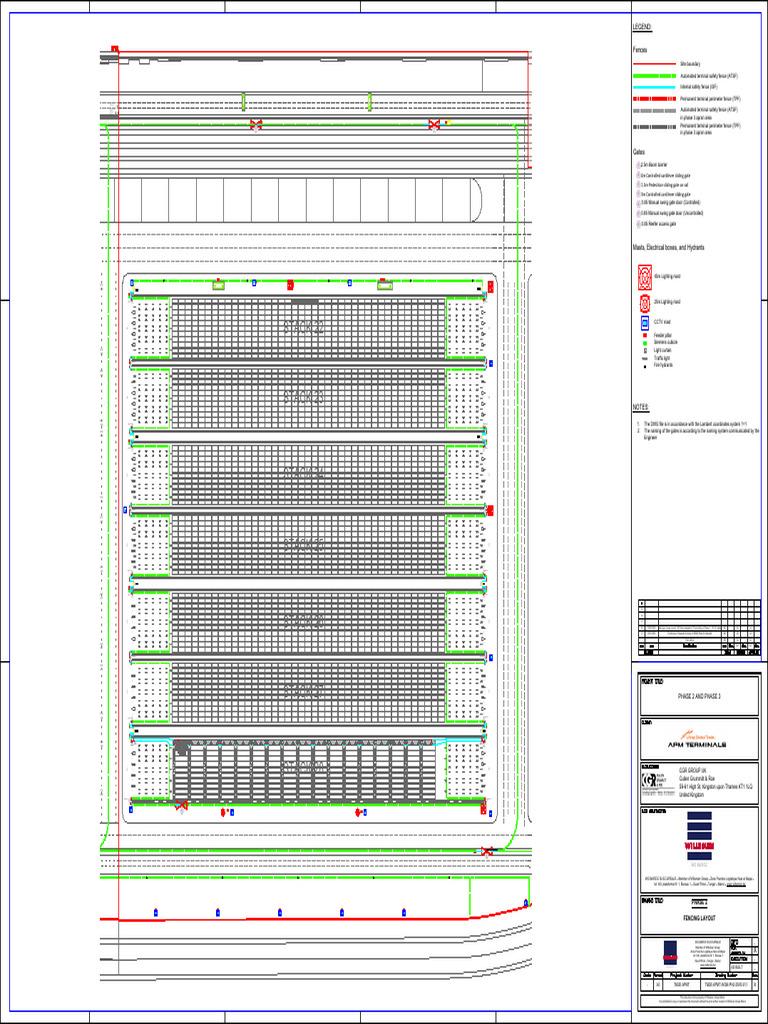 Quayside Fencing Layout Plan | PDF