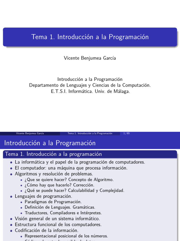 fp_1_intro | PDF | Lenguaje de programación | Programación de computadoras