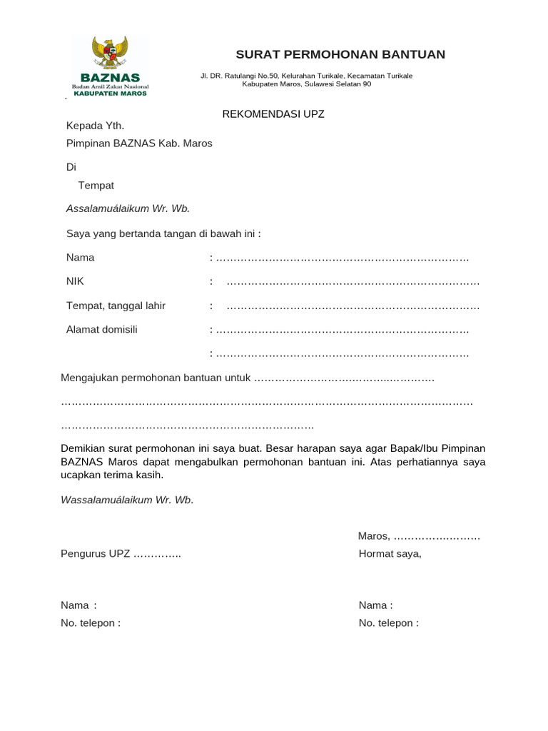 REKOMENDASI UPZ | PDF