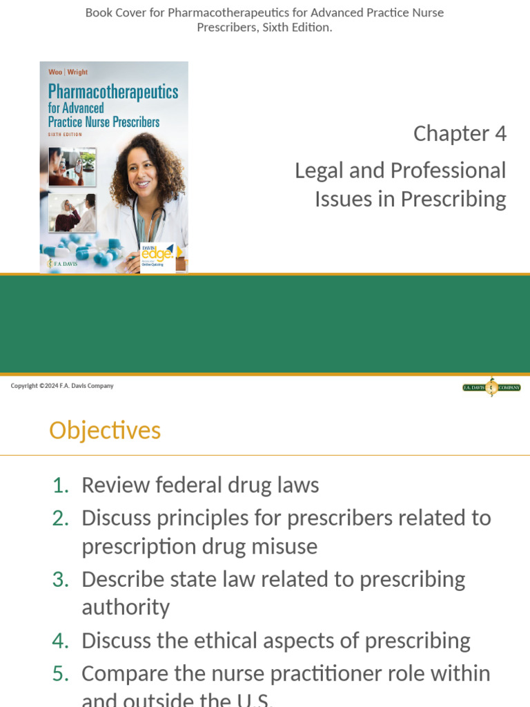 Chapter 4 Legal and Professional Issues in Prescribing | PDF | Medical ...