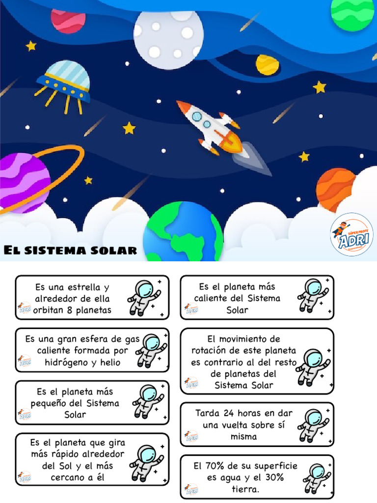 Super Flash Card Universo | PDF | Sistema solar | Planetas