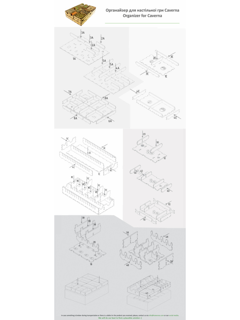 Caverna Organizer Assembly Instructions TowerRex 1757 | PDF