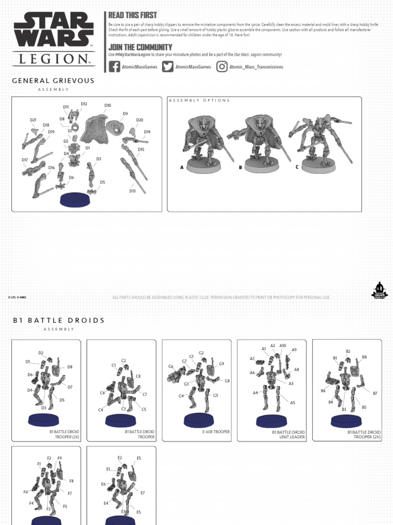 Star Wars Legion Assembly Guide | PDF | Chess | Chess Theory