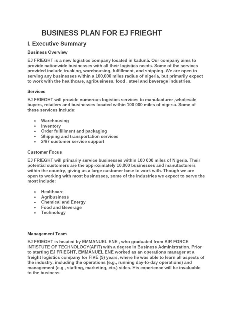 EJ Freight: Kaduna Logistics Services | PDF | Equity (Finance) | Financial Economics