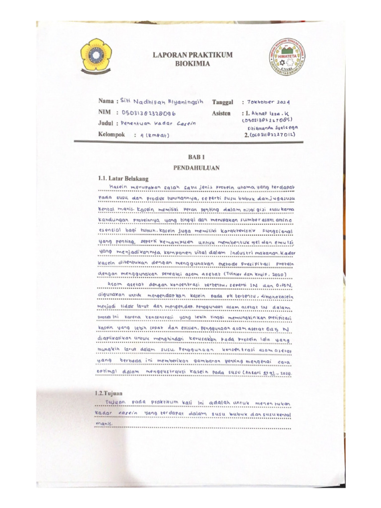 Laprak Biokimia Dhifa | PDF