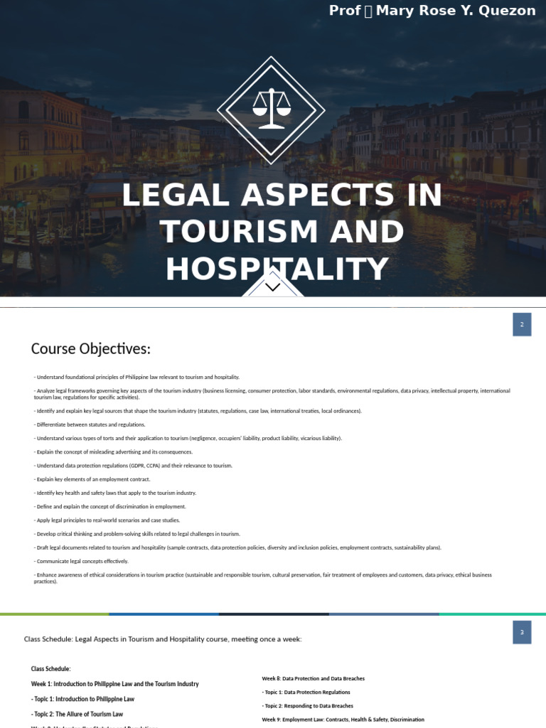 Legal Frameworks in Tourism & Hospitality | PDF | Bill (Law) | Legislature