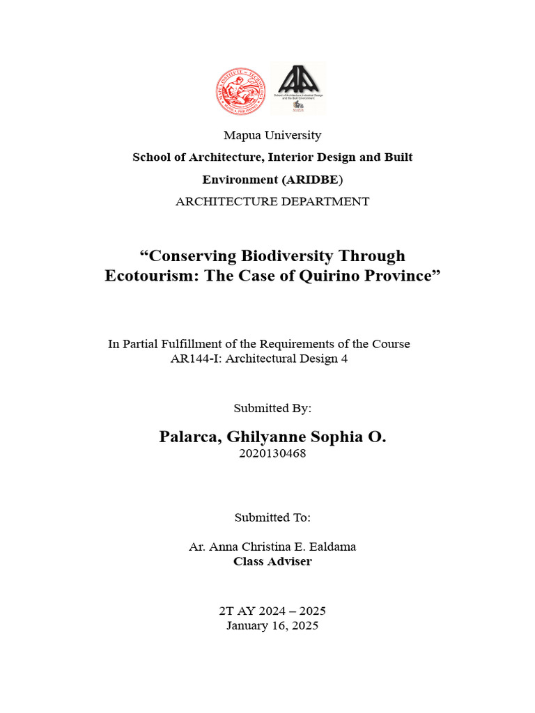 Palarca RP100 | PDF | Tourism | Natural Environment