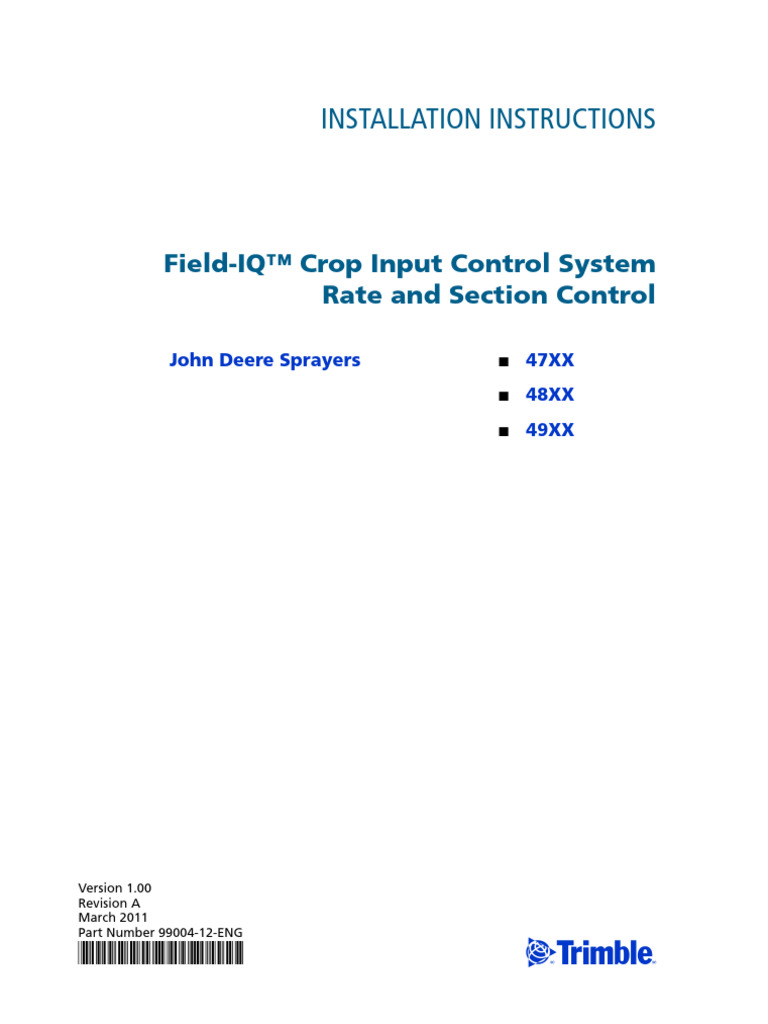 FIQ Install JD4xx0 99004-12-ENG AW | PDF | Electrical Connector | Radio