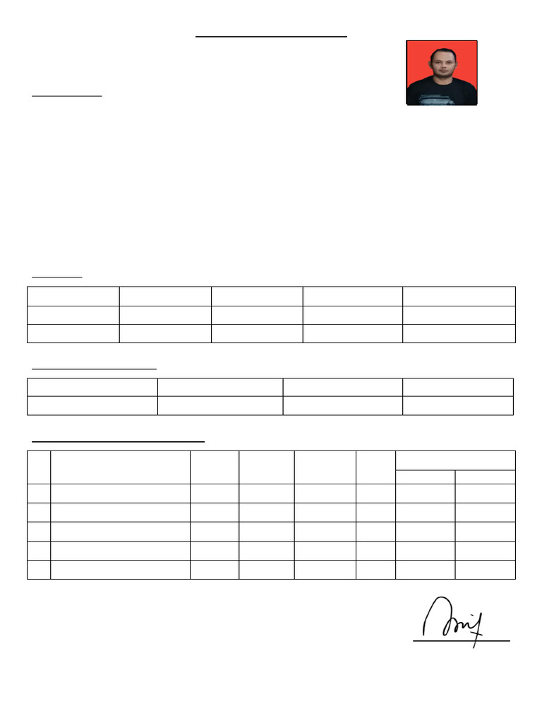 Blanko CV Roheman Adiyanto | PDF