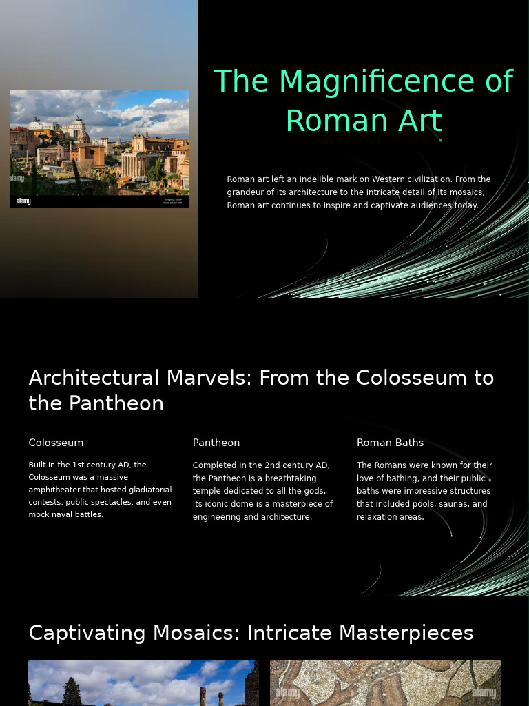 Roman Art: Architecture and Mosaics | PDF | Realism (Arts) | Roman Empire
