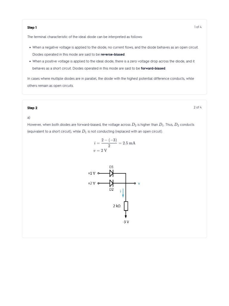 Microelectronic Circuits - Exercise 3, CH 4, PG 230 - Quizlet | PDF