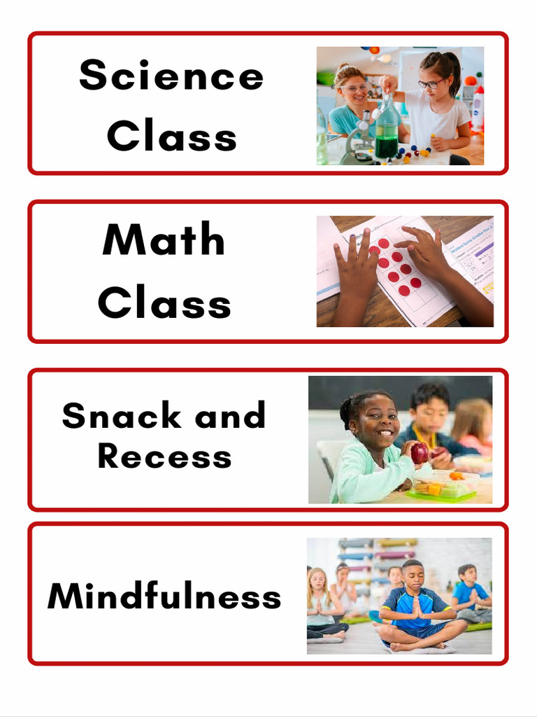 Routine Cards | PDF