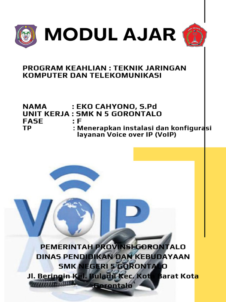 Modul Ajar Teknik Komputer Dan Jaringan - VOIP | PDF