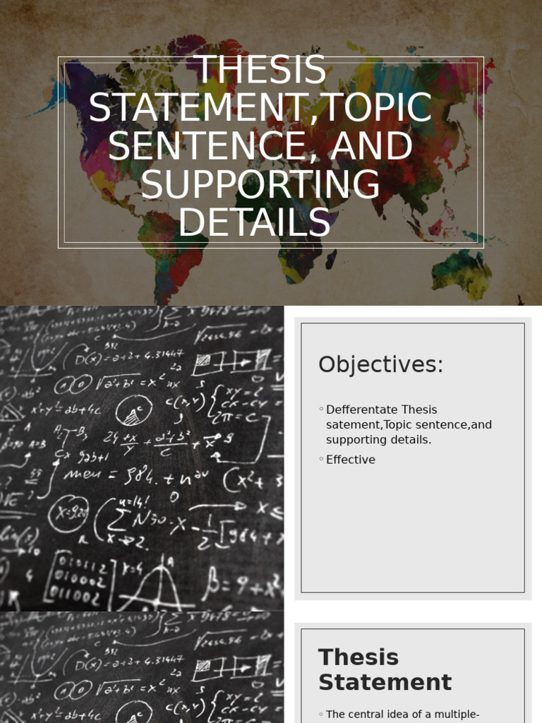Thesis Statements and Topic Sentences Guide | PDF