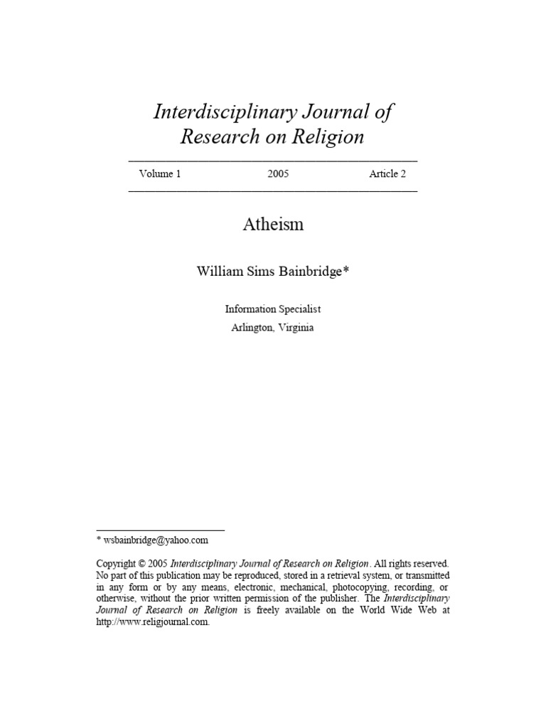 atheism | PDF | Atheism | Irreligion