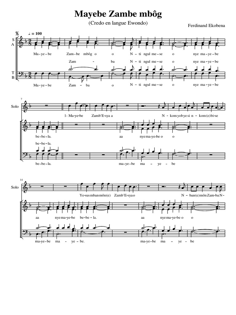 Mayebe Zambe mbôg | PDF