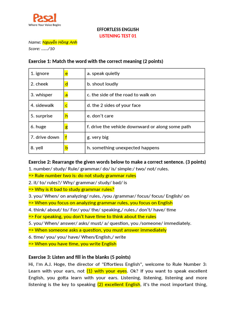 Ee 2023 Test-1 | PDF | English Language | Linguistics