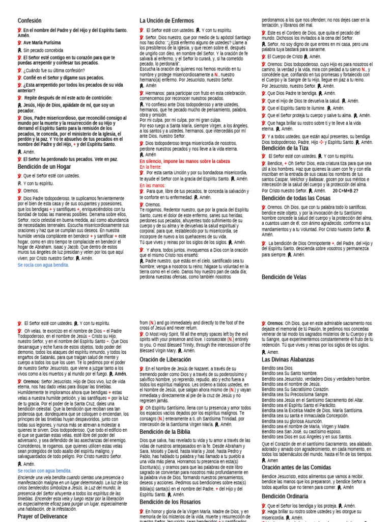 Spanish Blessings | PDF | María, madre de Jesús | Cristo (título)