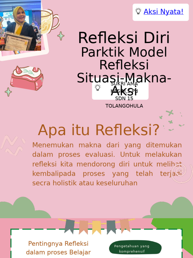 Aksi Nyata Refleksi Diri_ Model Refleksi Situasi Makna Aksi | PDF