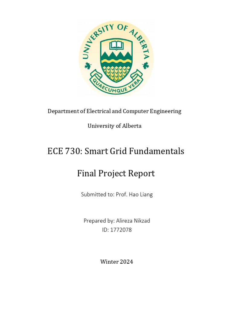 ECE 730 Final Project Report | PDF | Distributed Generation | Energy ...