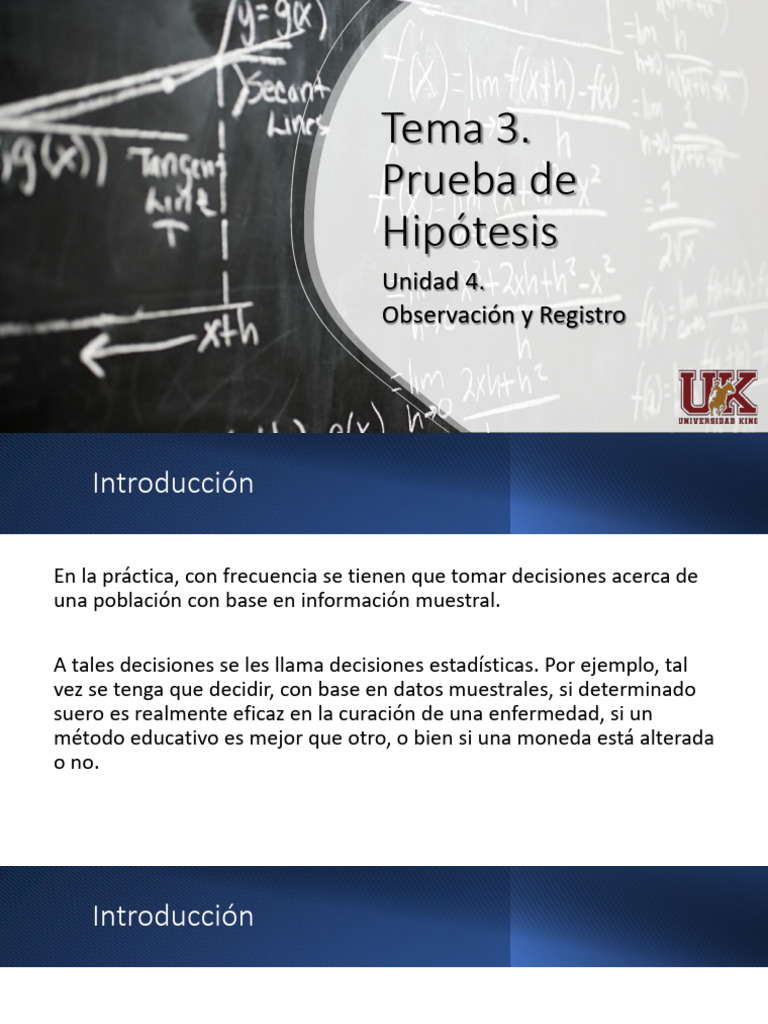 Introducción a Pruebas Estadísticas | PDF | Errores tipo I y tipo Ii | Estadísticas