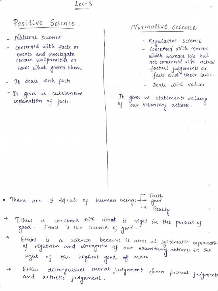 UHV Class Notes Lec 3 | PDF