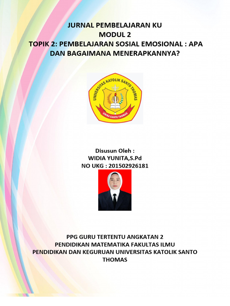 Jurnal Pembelajaranku Modul 2 Pembelajaran Sosial Emosional | PDF