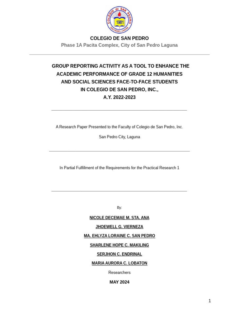 PR1-Sir-Mharz-format(2) | PDF | Likert Scale | Cognition