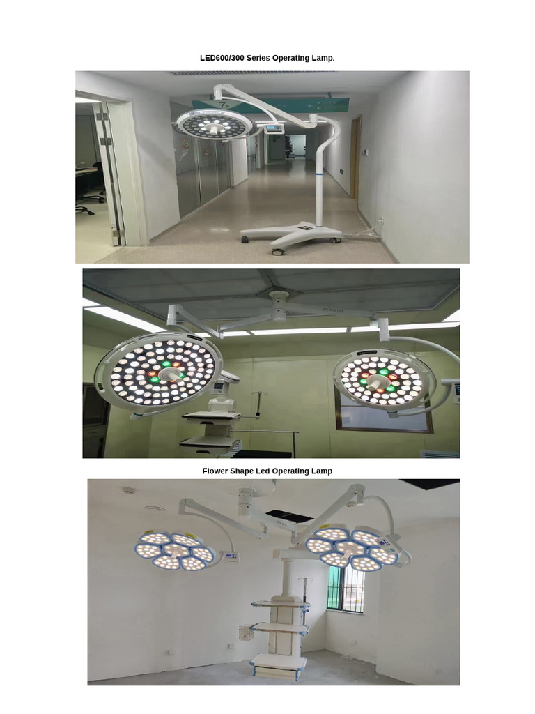LED600/300 Series Surgical Lamp Guide | PDF