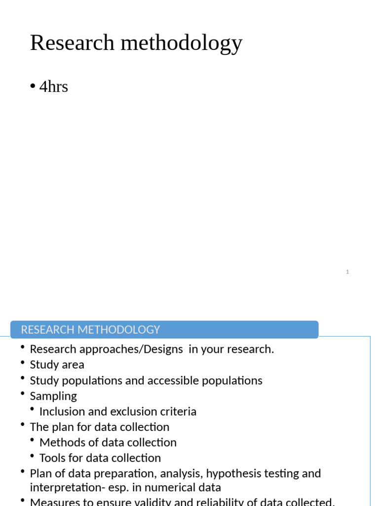 5.research Methodology | PDF | Sampling (Statistics) | Sample Size Determination